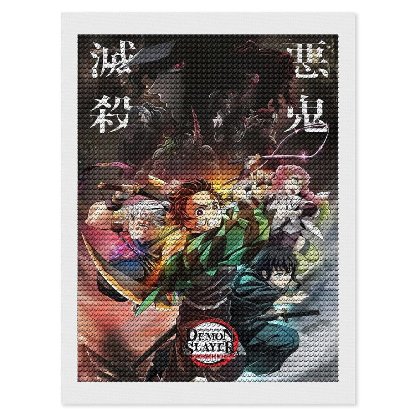 Demon Slayer Diamond Art Kits for Adults 5D Diamond Art Kit Paint by ...