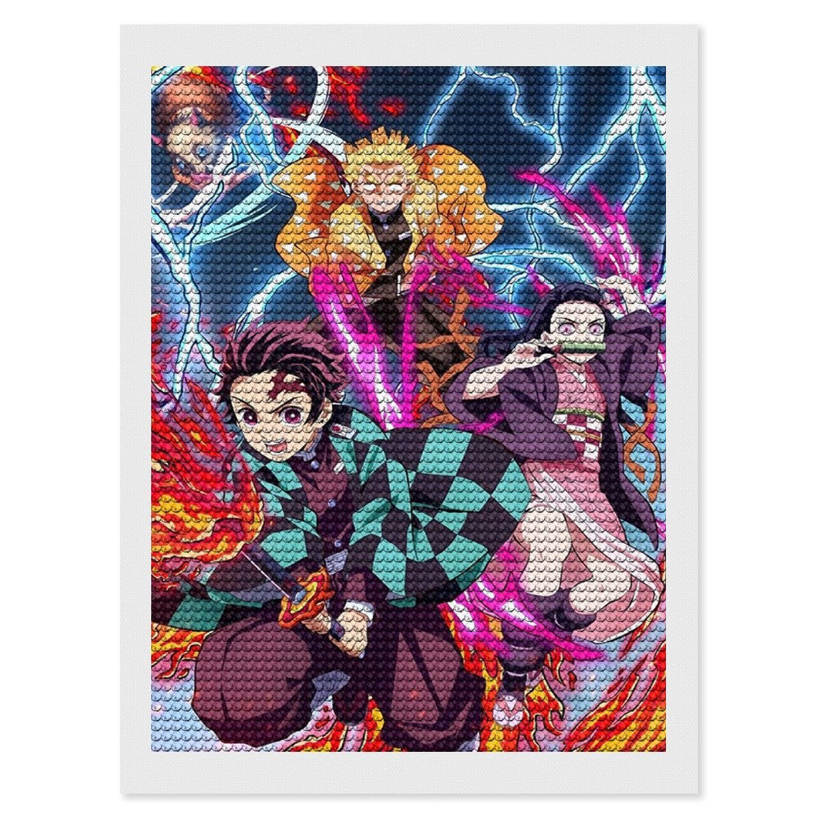 Demon Slayer Diamond Art Kits for Adults 5D Diamond Art Kit Paint by ...