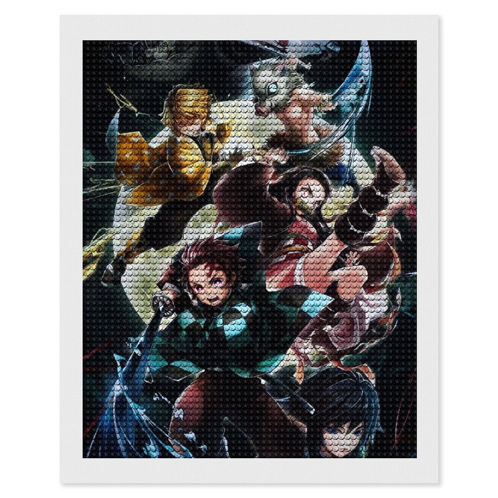 Demon Slayer Diamond Art Kits for Adults 5D Diamond Art Kit Paint by ...