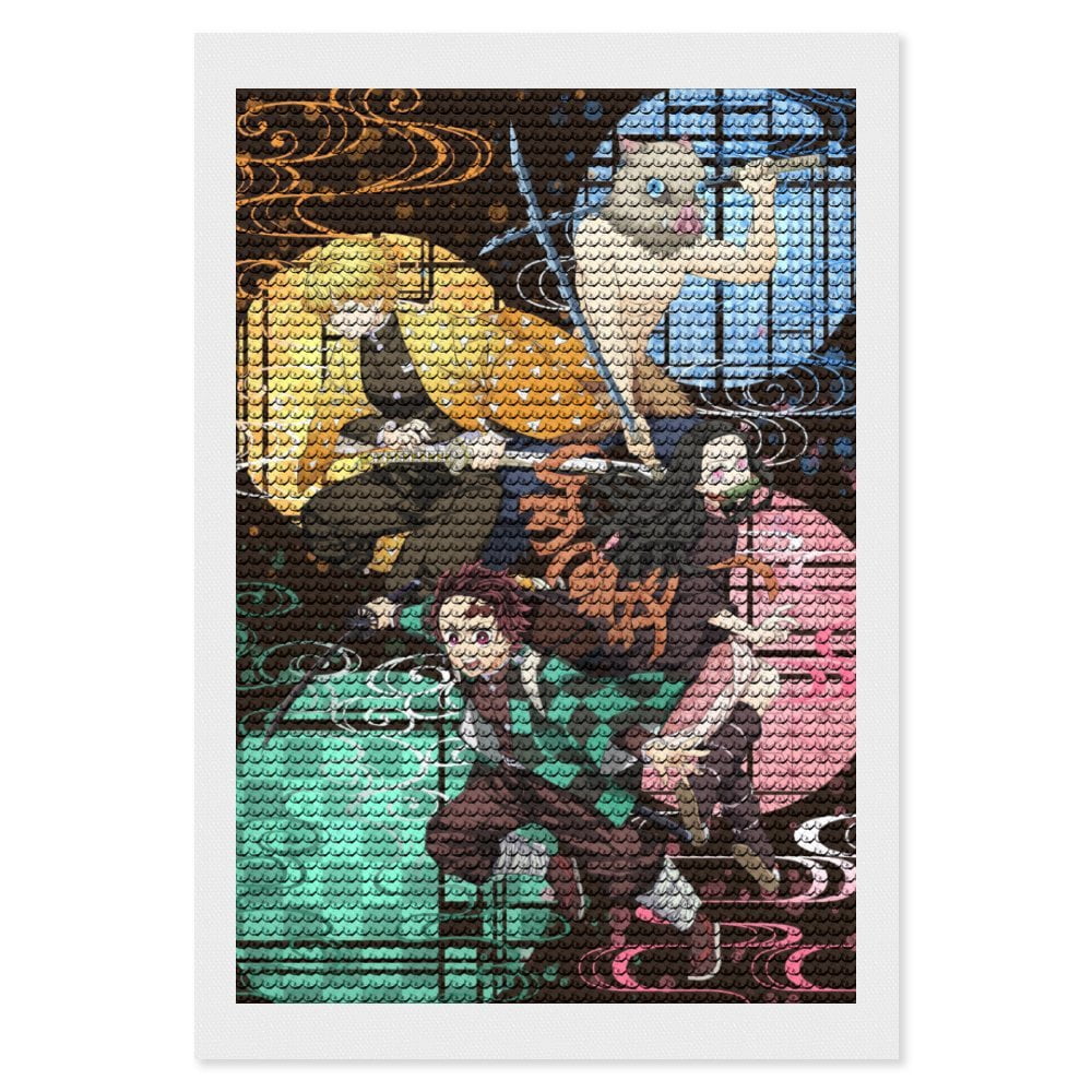 Demon Slayer Diamond Art Kits for Adults - 5D Diamond Art Kits for ...