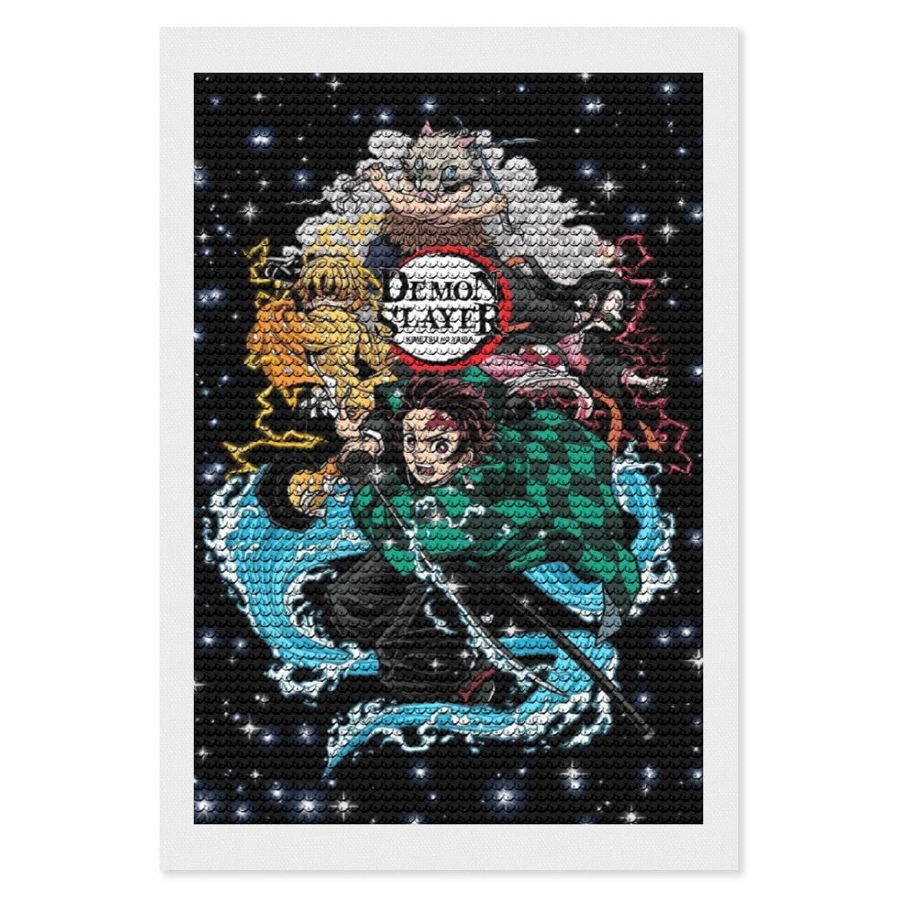 Demon Slayer Diamond Art Kits for Adults - 5D Diamond Art Kits for ...