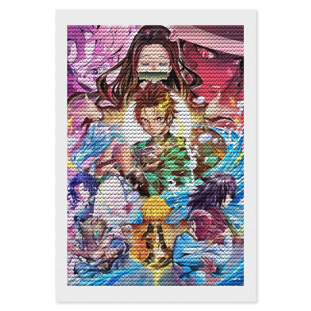Demon Slayer Diamond Art Kits for Adults - 5D Diamond Art Kits for ...