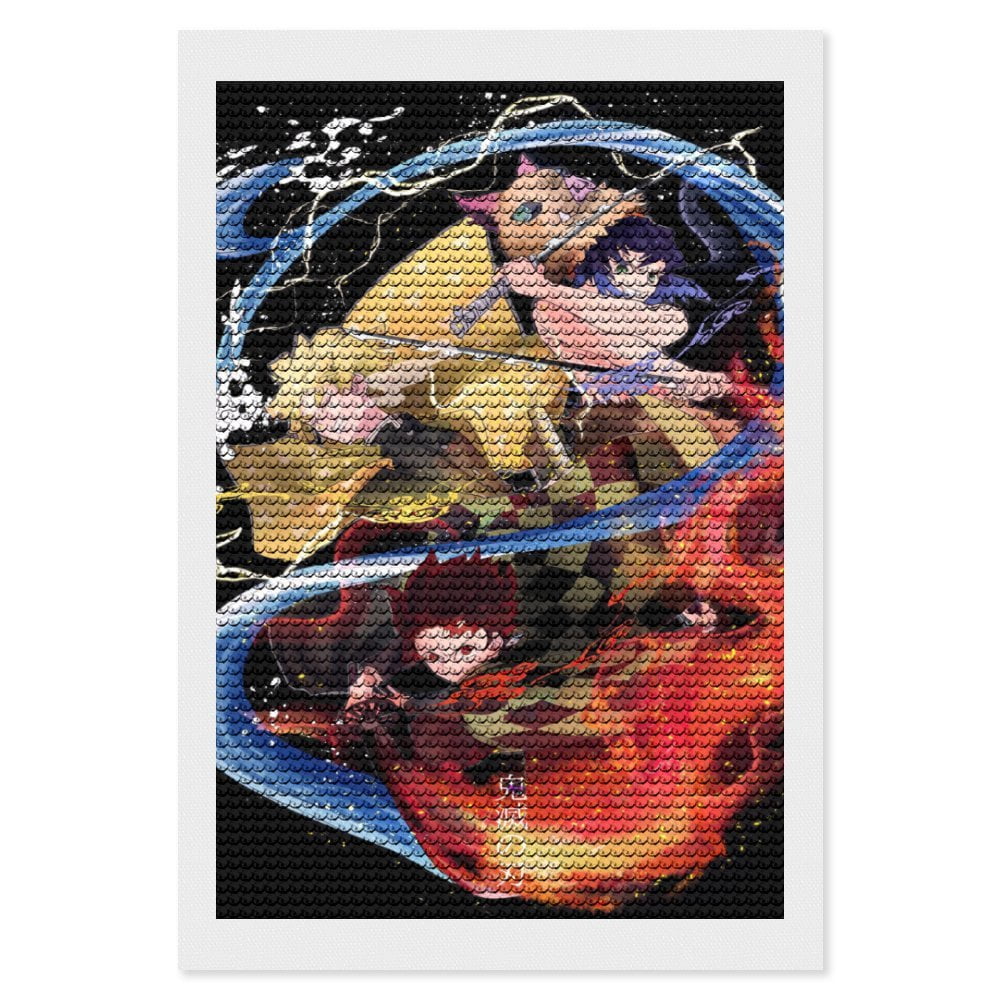 Demon Slayer Diamond Art Kits for Adults - 5D Diamond Art Kits for ...
