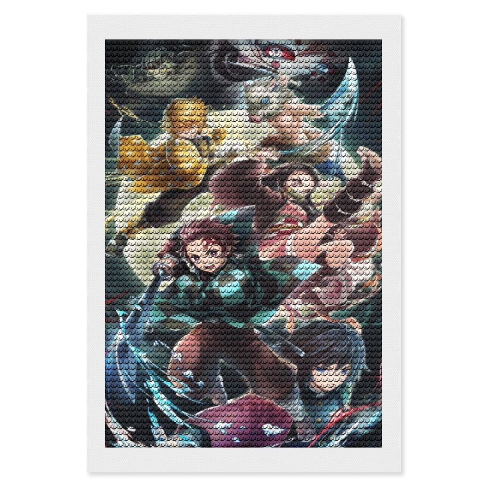 Demon Slayer Diamond Art Kits for Adults - 5D Diamond Art Kits for ...