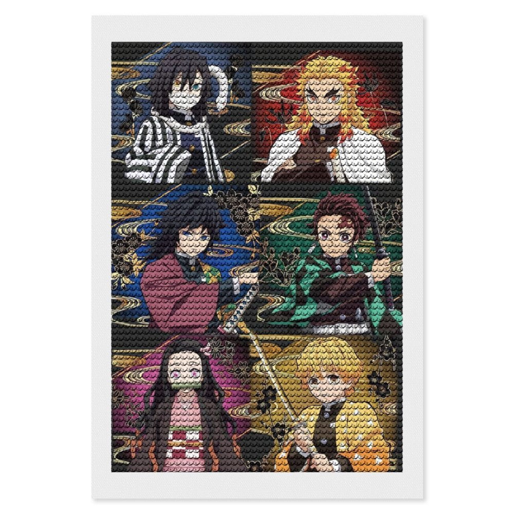 Demon Slayer Diamond Art Kits for Adults - 5D Diamond Art Kits for ...