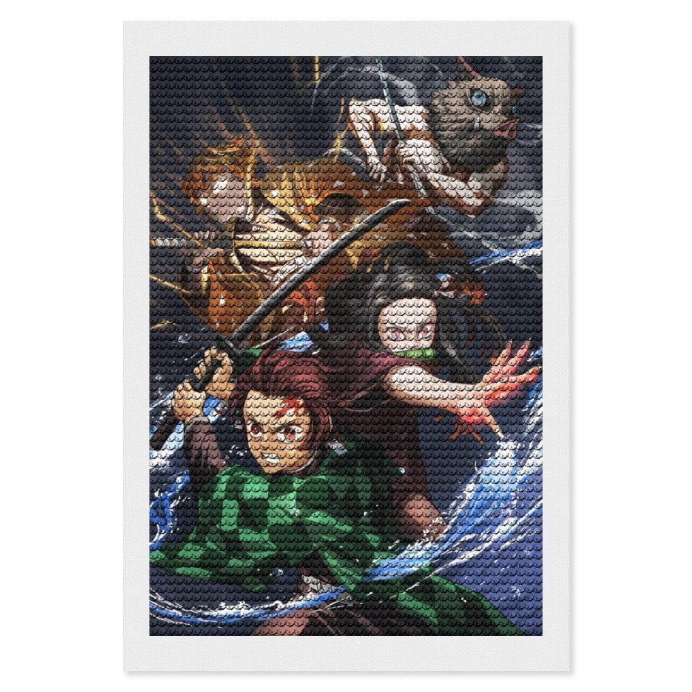 Demon Slayer Diamond Art Kits for Adults - 5D Diamond Art Kits for ...
