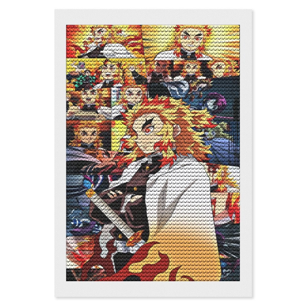 Demon Slayer Diamond Art Kits for Adults - 5D Diamond Art Kits for ...