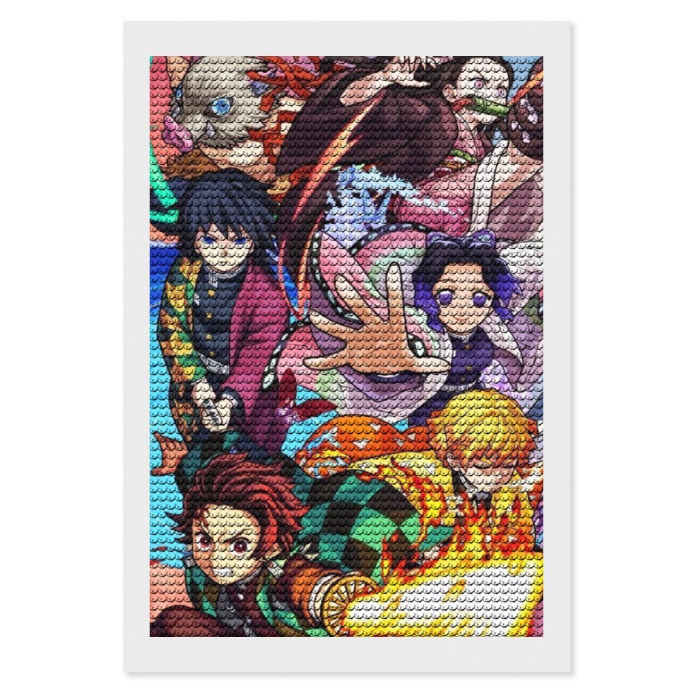 Demon Slayer Diamond Art Kits for Adults - 5D Diamond Art Kits for ...