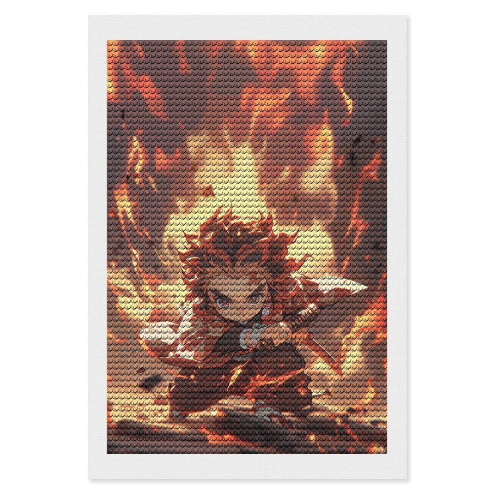 Demon Slayer Diamond Art Kits for Adults - 5D Diamond Art Kits for ...