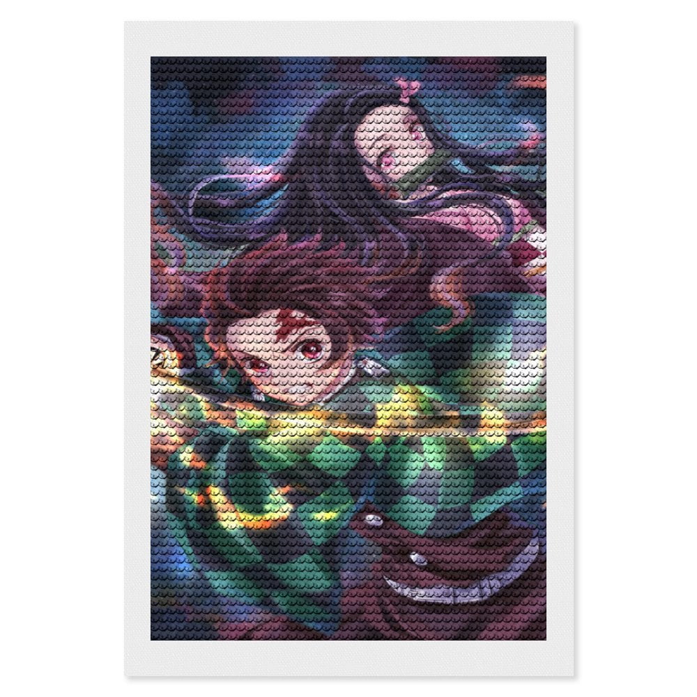Demon Slayer Diamond Art Kits for Adults - 5D Diamond Art Kits for ...