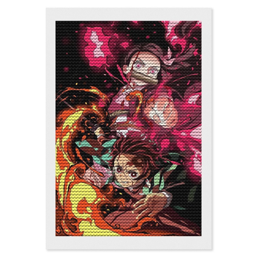 Demon Slayer Diamond Art Kits for Adults - 5D Diamond Art Kits for ...