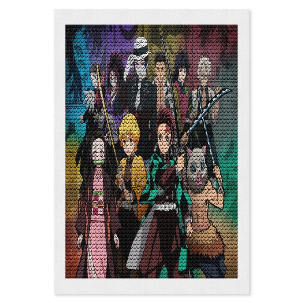 Demon Slayer Diamond Art Kits for Adults - 5D Diamond Art Kits for ...