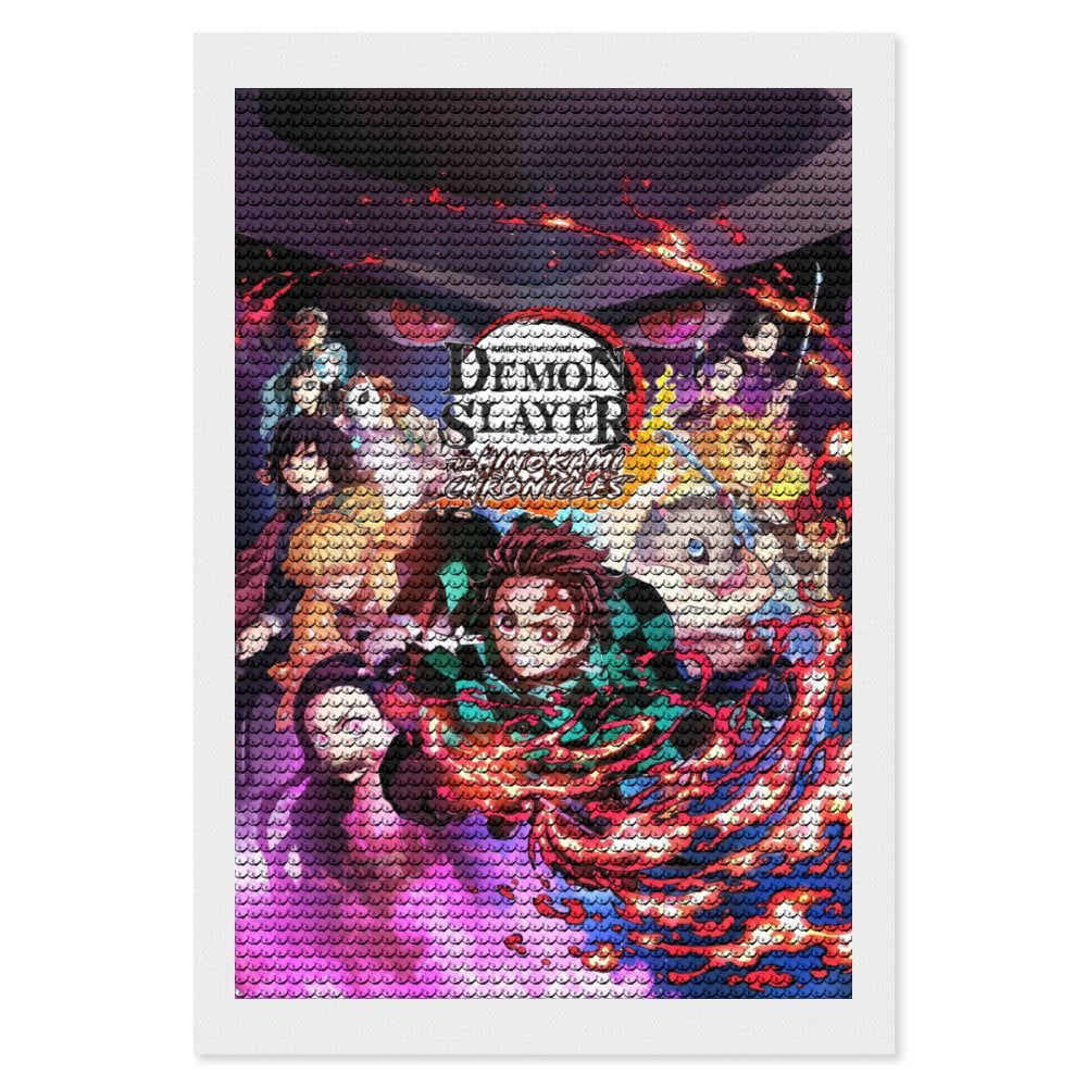 Demon Slayer Diamond Art Kits for Adults - 5D Diamond Art Kits for ...