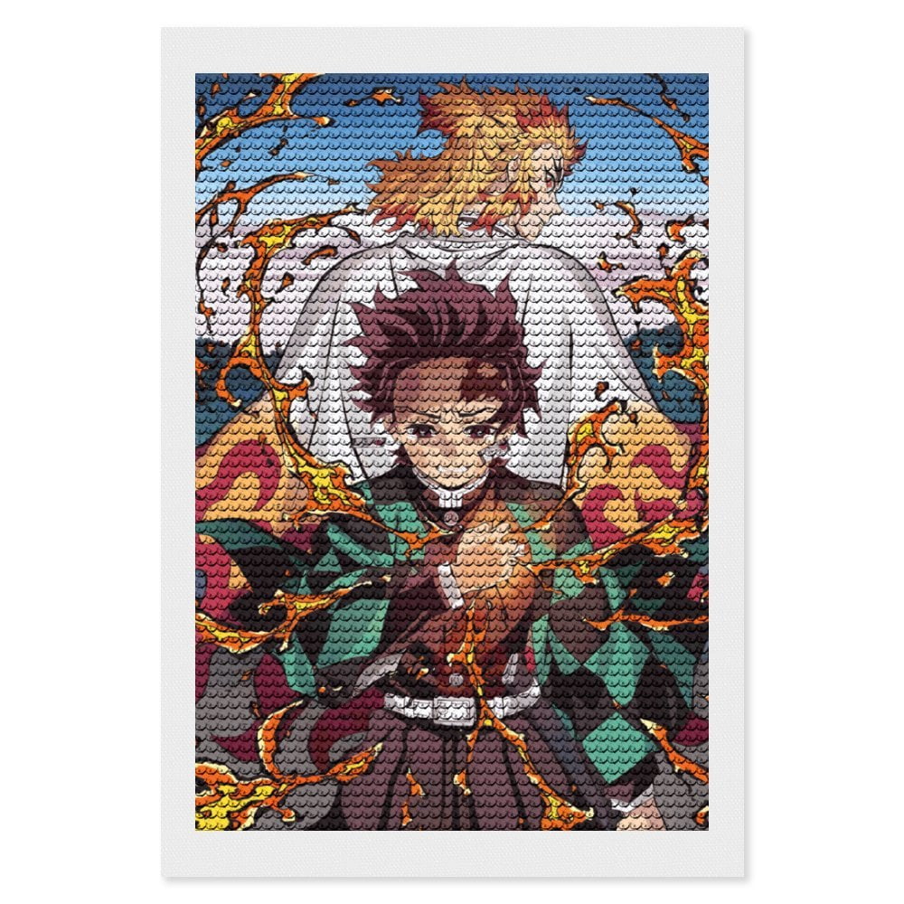 Demon Slayer Diamond Art Kits for Adults - 5D Diamond Art Kits for ...