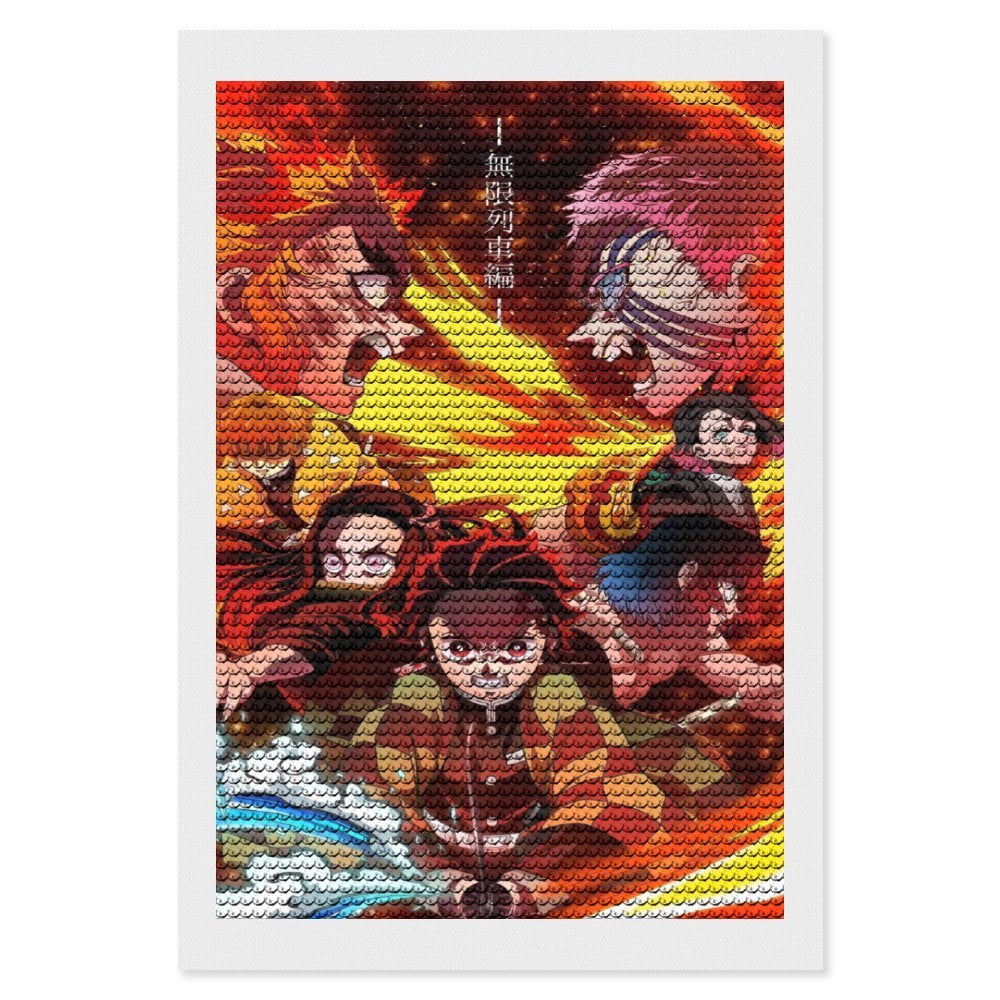 Demon Slayer Diamond Art Kits for Adults - 5D Diamond Art Kits for ...
