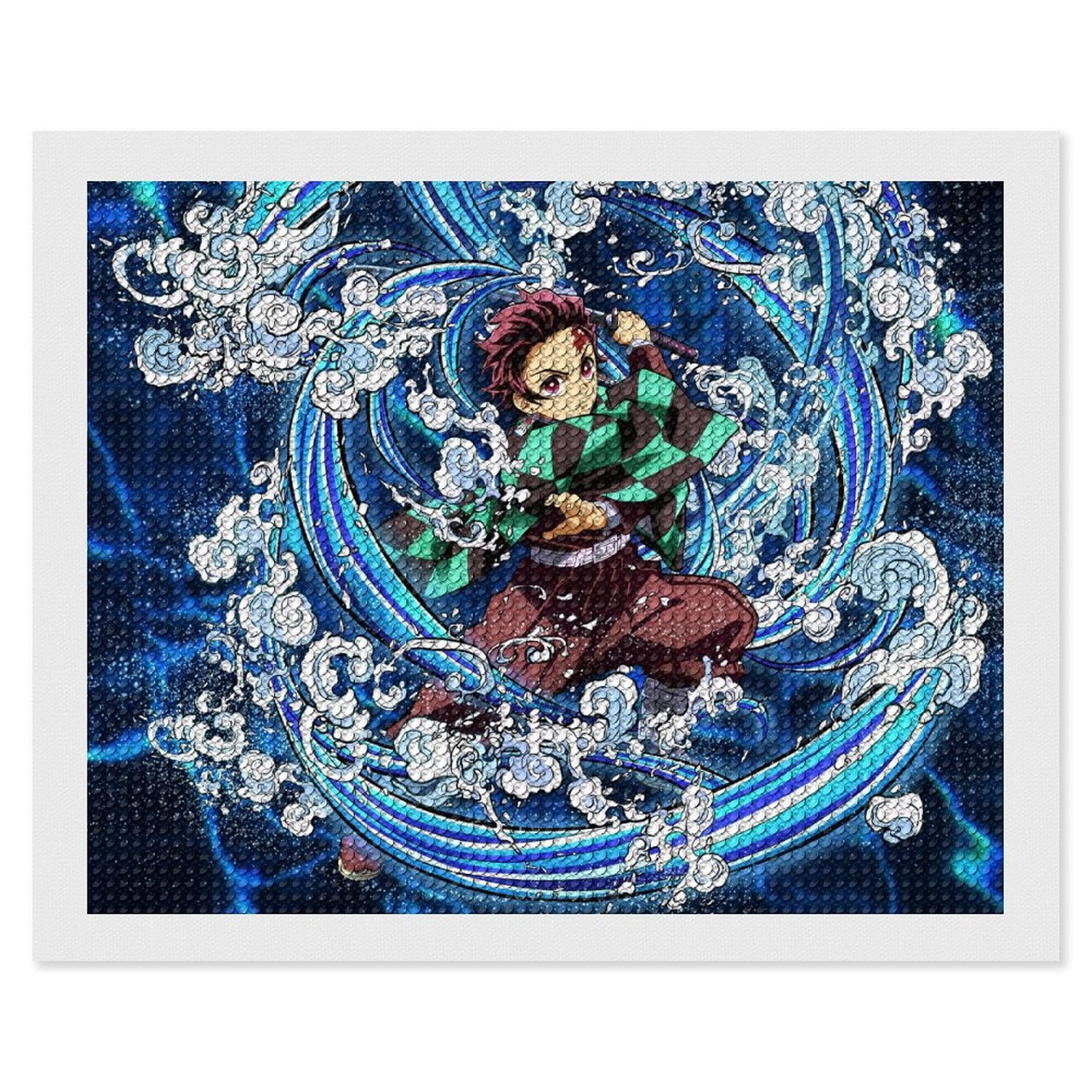 Demon Slayer Diamond Art Kits for Adults Beginners Round 5D Paint with ...