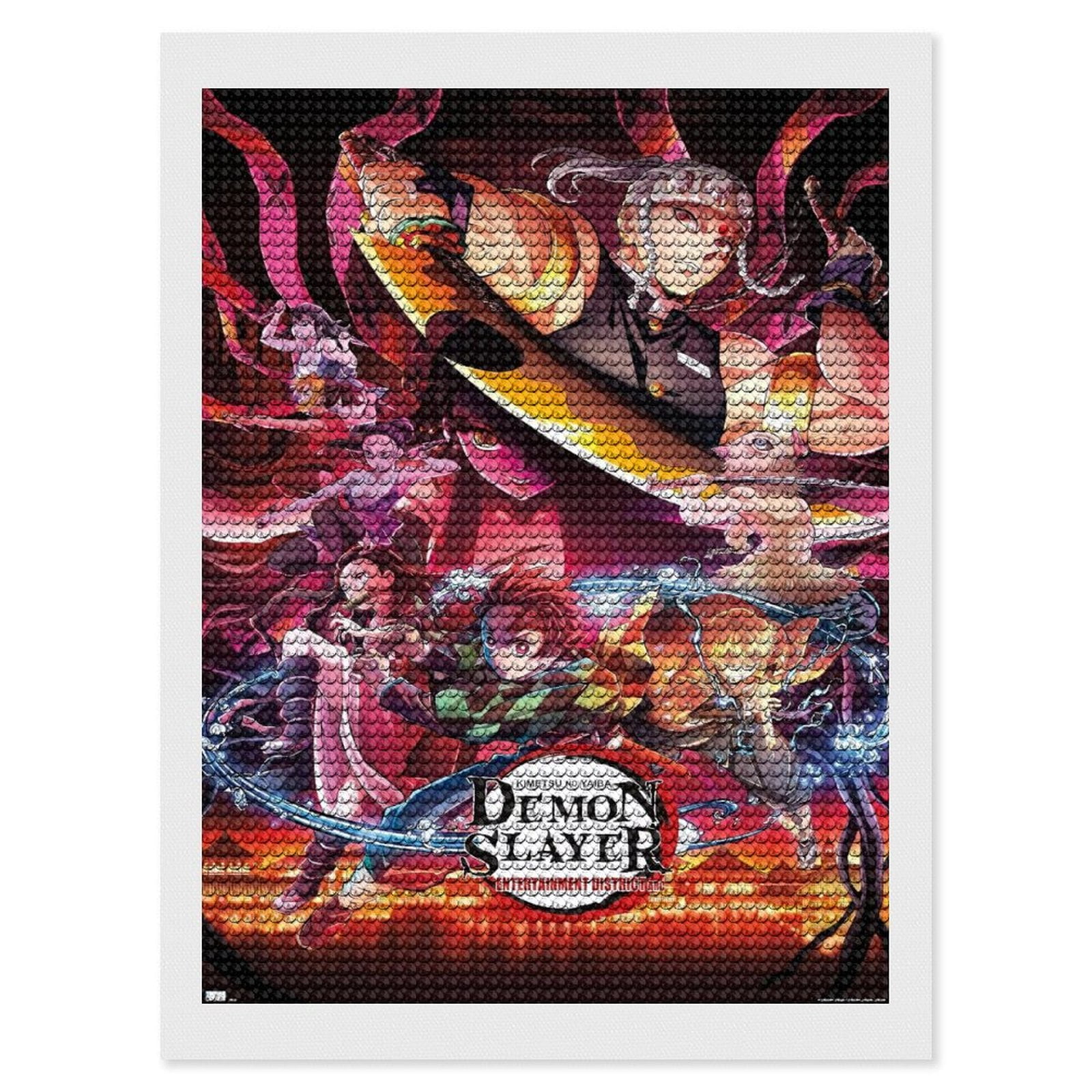 Demon Slayer Diamond Art Kits for Adults Beginners Round 5D Paint with ...