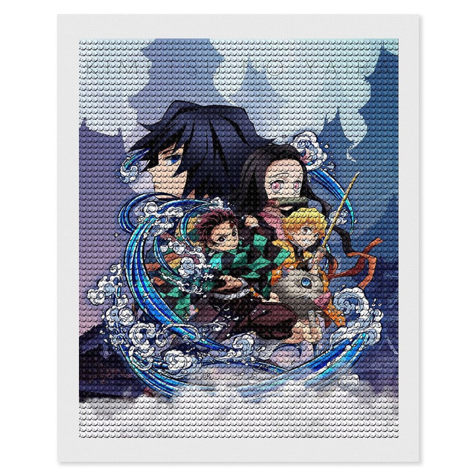 Demon Slayer Diamond Art Kits for Adults Beginners Round 5D Paint with ...