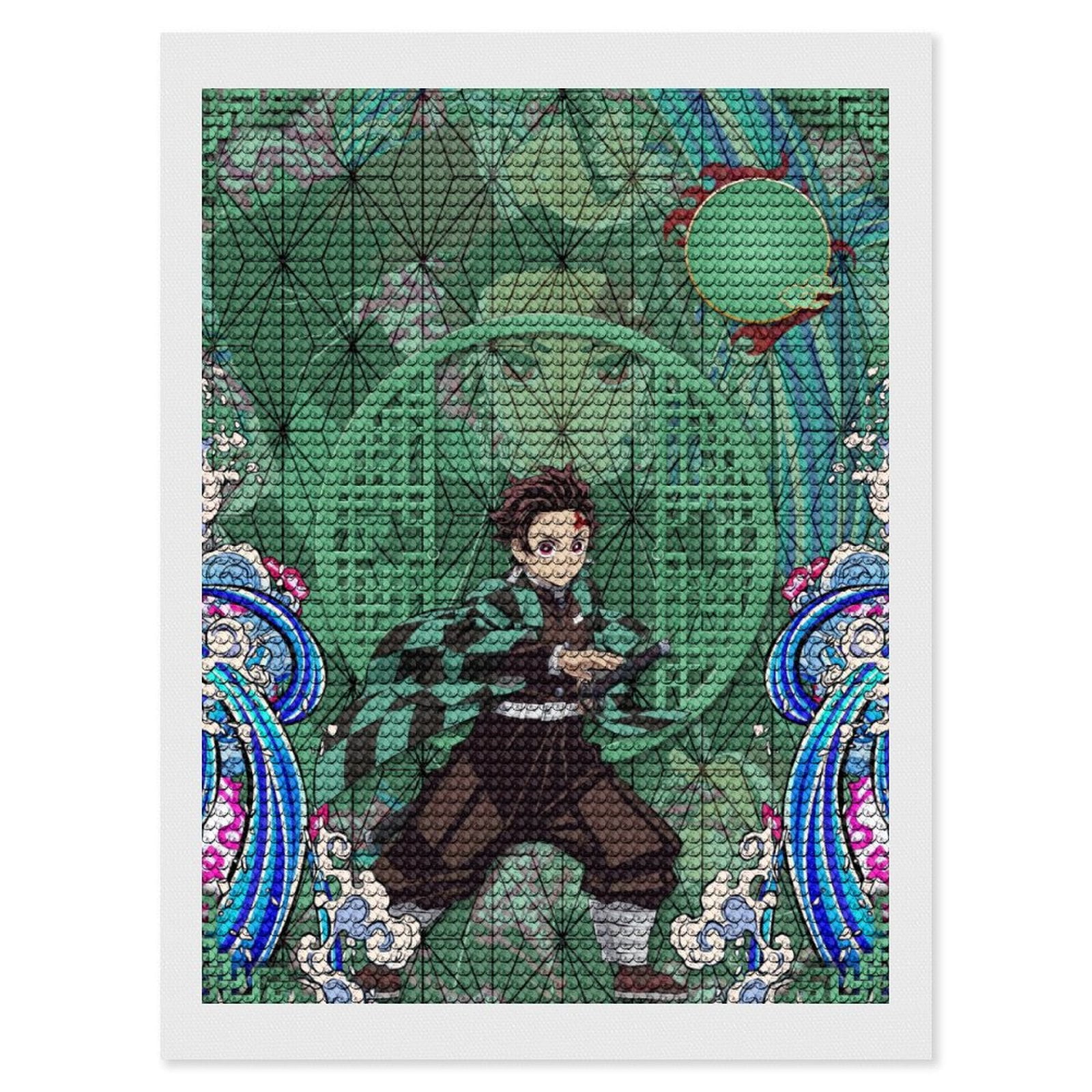 Demon Slayer Diamond Art Kits for Adults Beginners Round 5D Paint with ...