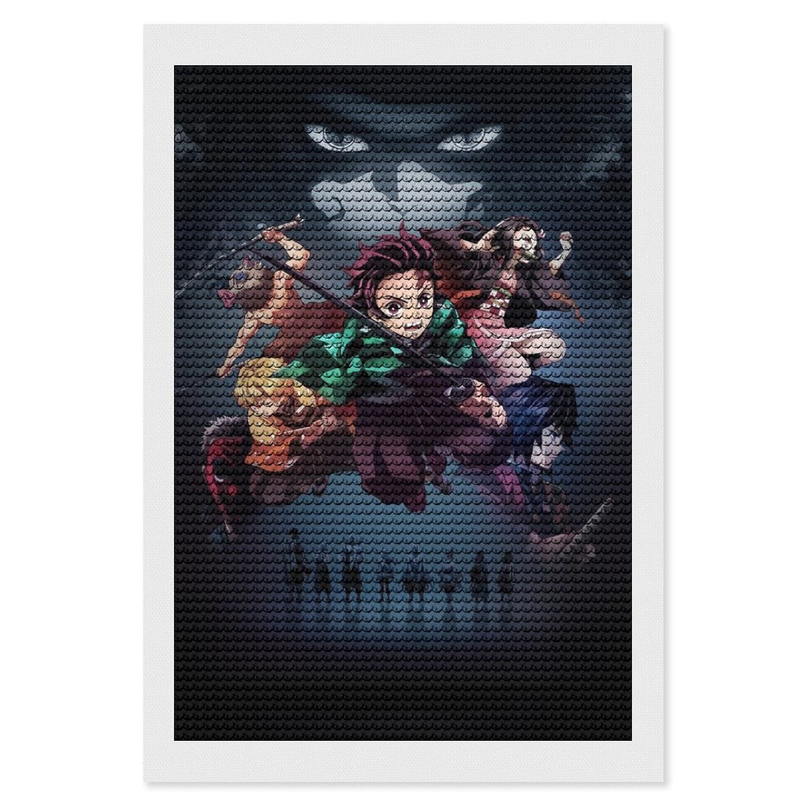 Demon Slayer Diamond Art Kits for Adults, Diamond Art Gem Art Painting ...