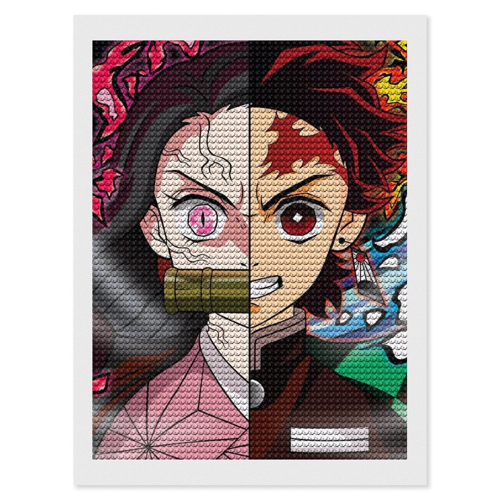 Demon Slayer Diamond Art Kits for Adults, Diamond Art Gem Art Painting ...