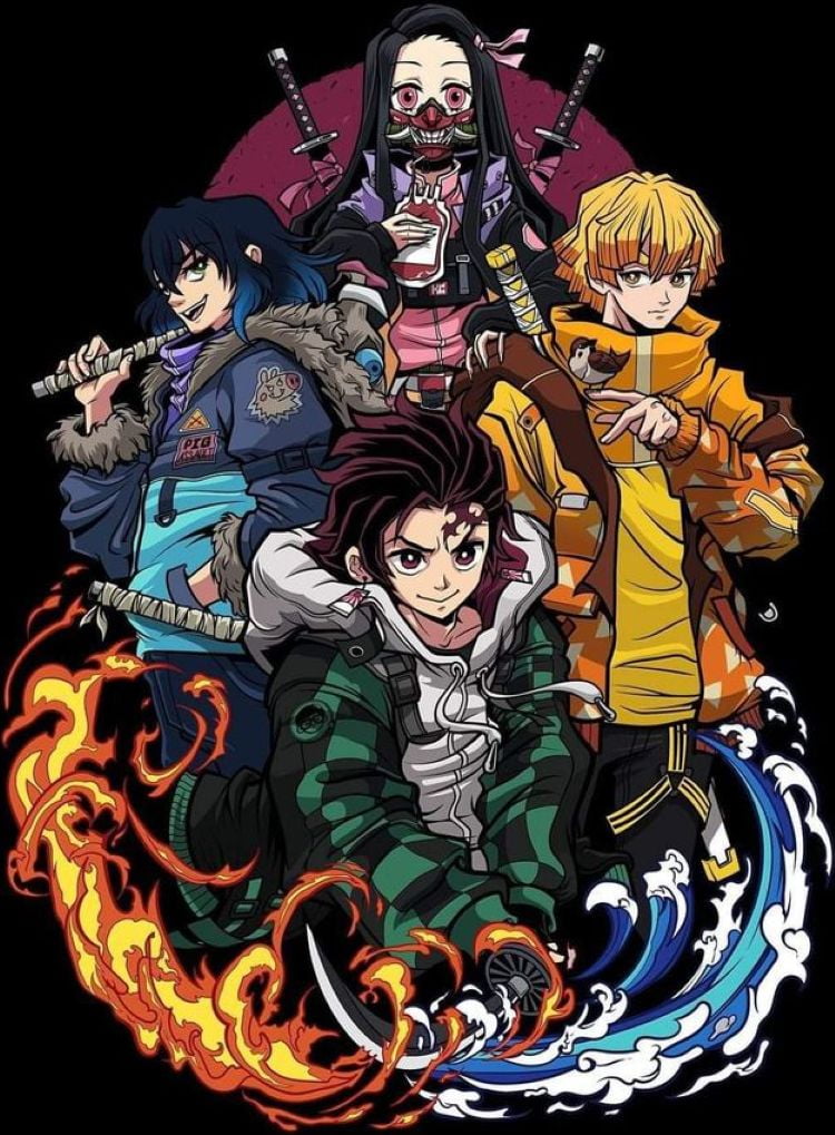 Demon Slayer Diamond Painting Kits,Cartoon Diamond Art for Adults ...