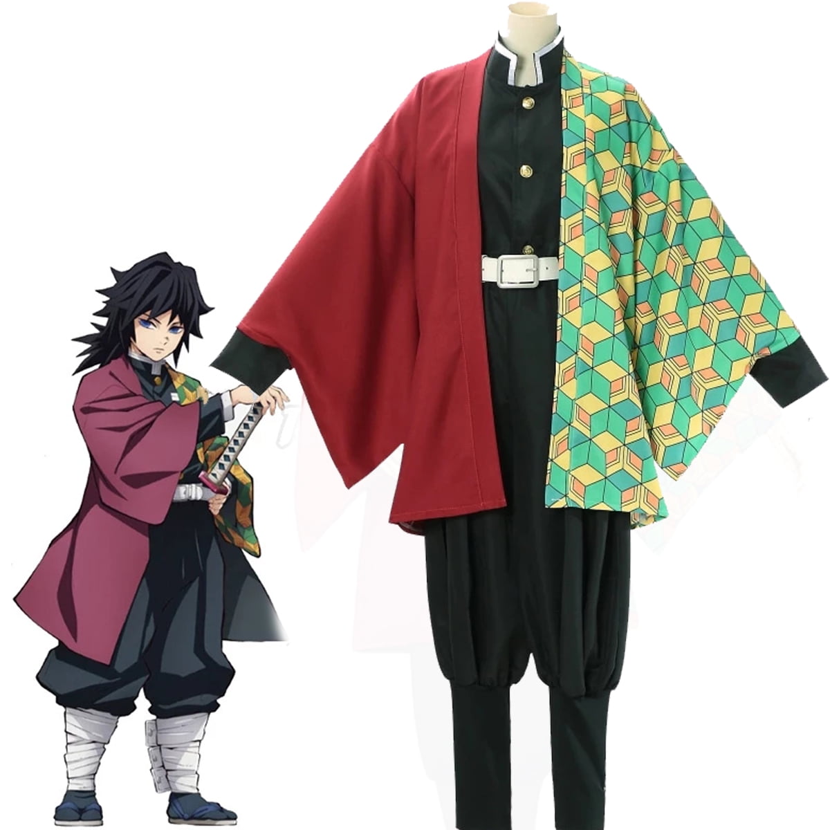 Demon Slayer Disguise Cosplay Tomioka Giyuu - Walmart.com