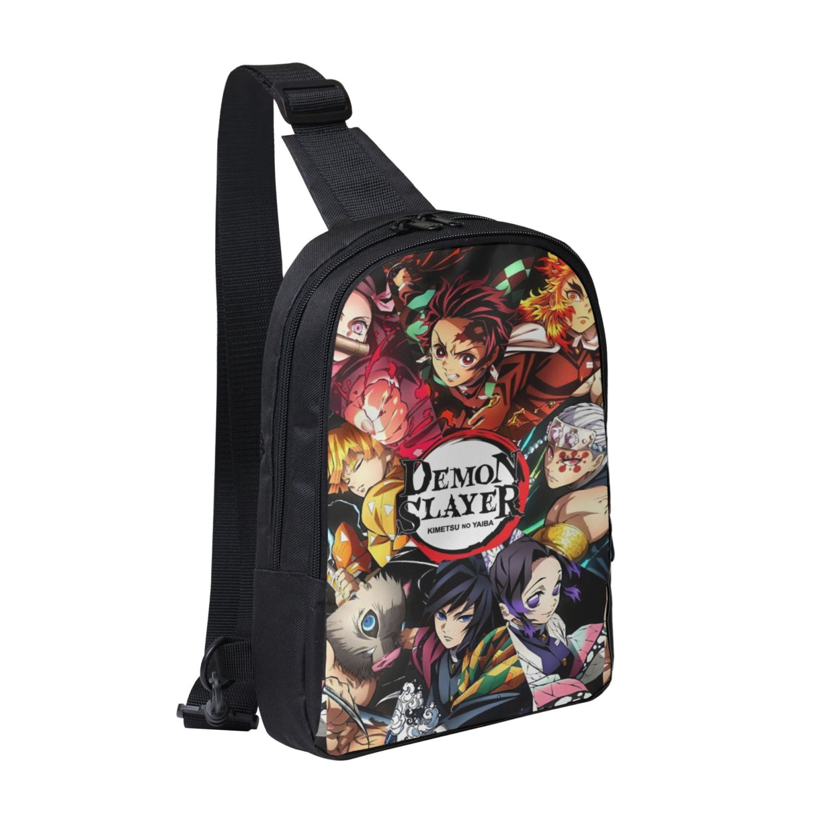 Demon Slayer Double-Layer Crossbody Sling Bag with Adjustable Strap for ...