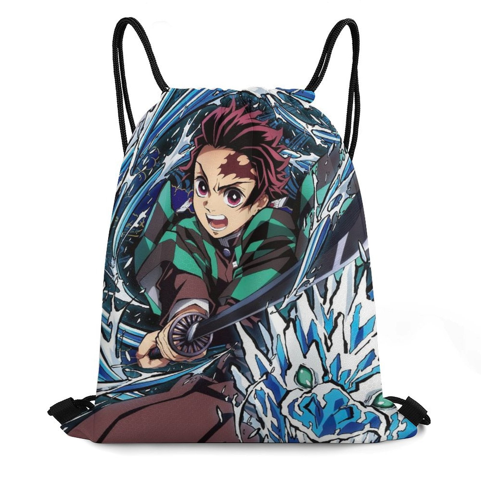 Demon Slayer Drawstring Backpacks Gym Athlete Bag Draw String Bags for ...