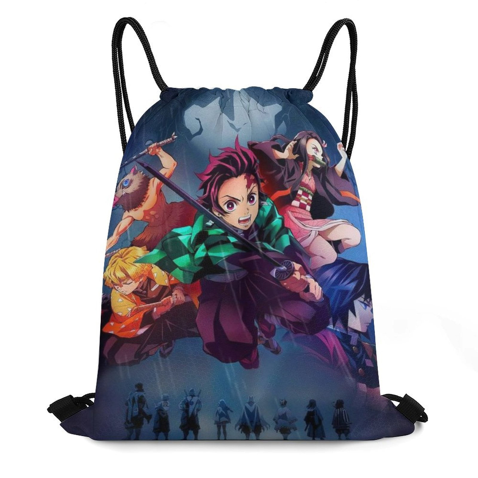 Demon Slayer Drawstring Backpacks Gym Athlete Bag Draw String Bags for ...