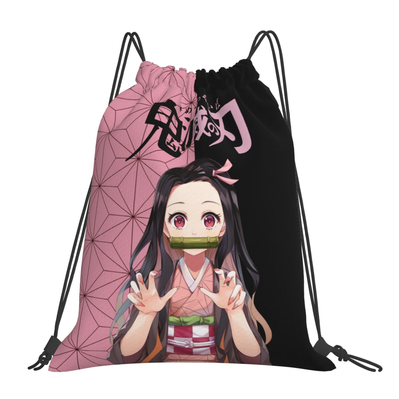 Demon Slayer Drawstring Bags Print Sports Daypack Anime Outdoor Gym Bag ...