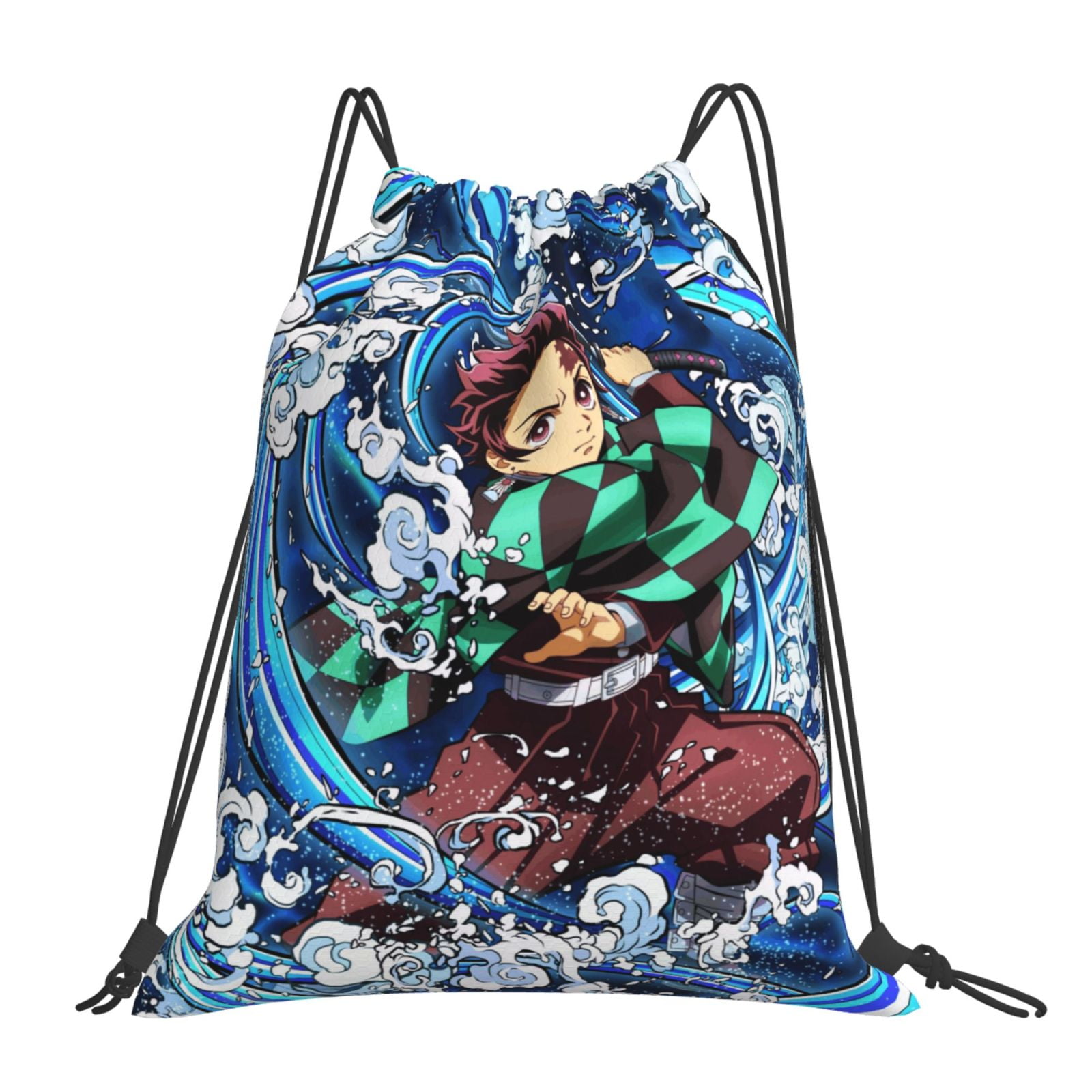 Demon Slayer Drawstring Bags Print Sports Daypack Anime Outdoor Gym Bag ...