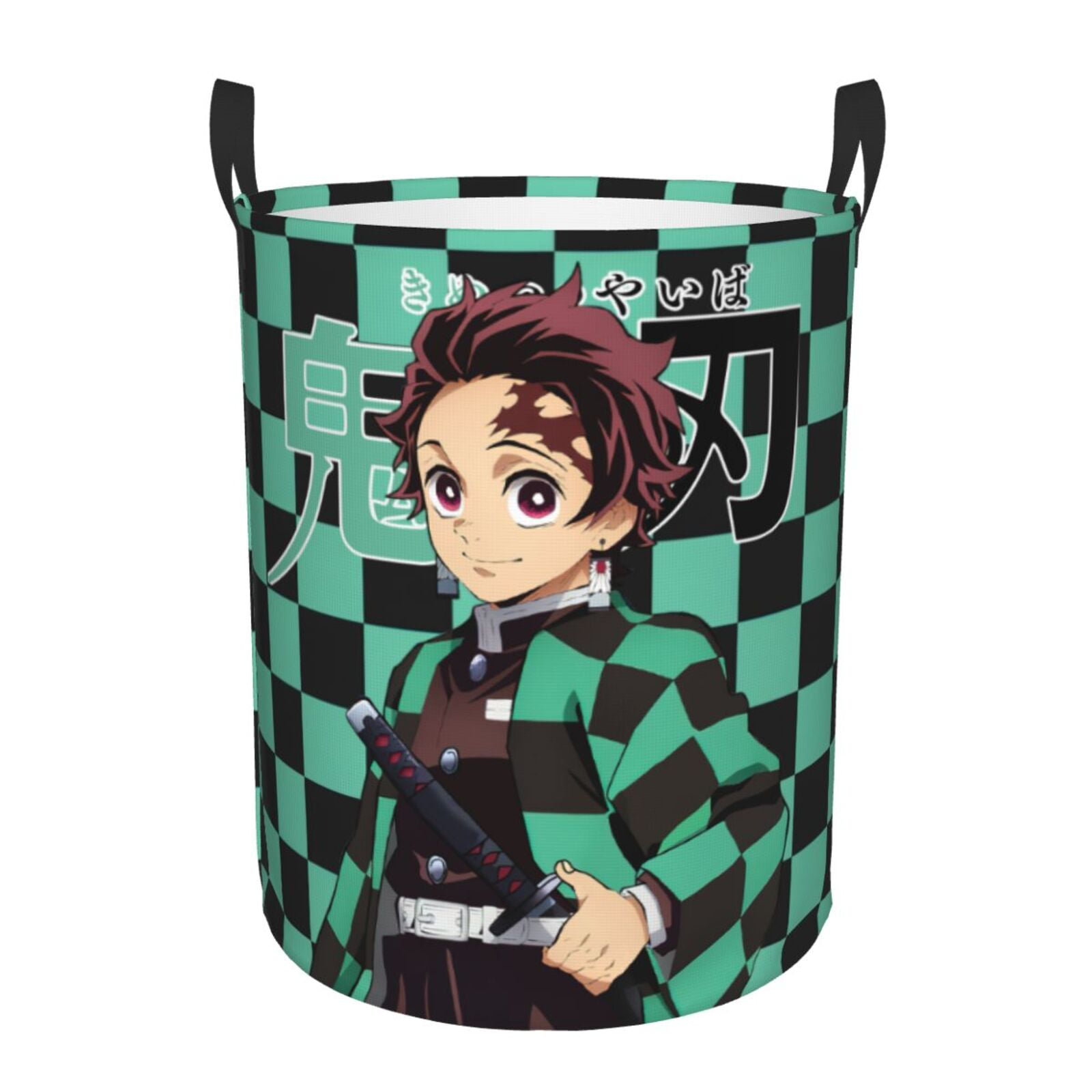 Demon Slayer Fabric Laundry Basket with Handles,Waterproof Laundry ...
