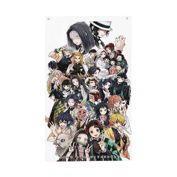 Demon Slayer Family 3x5FT Flag Garden Flags Vertical Double Sized Yard ...