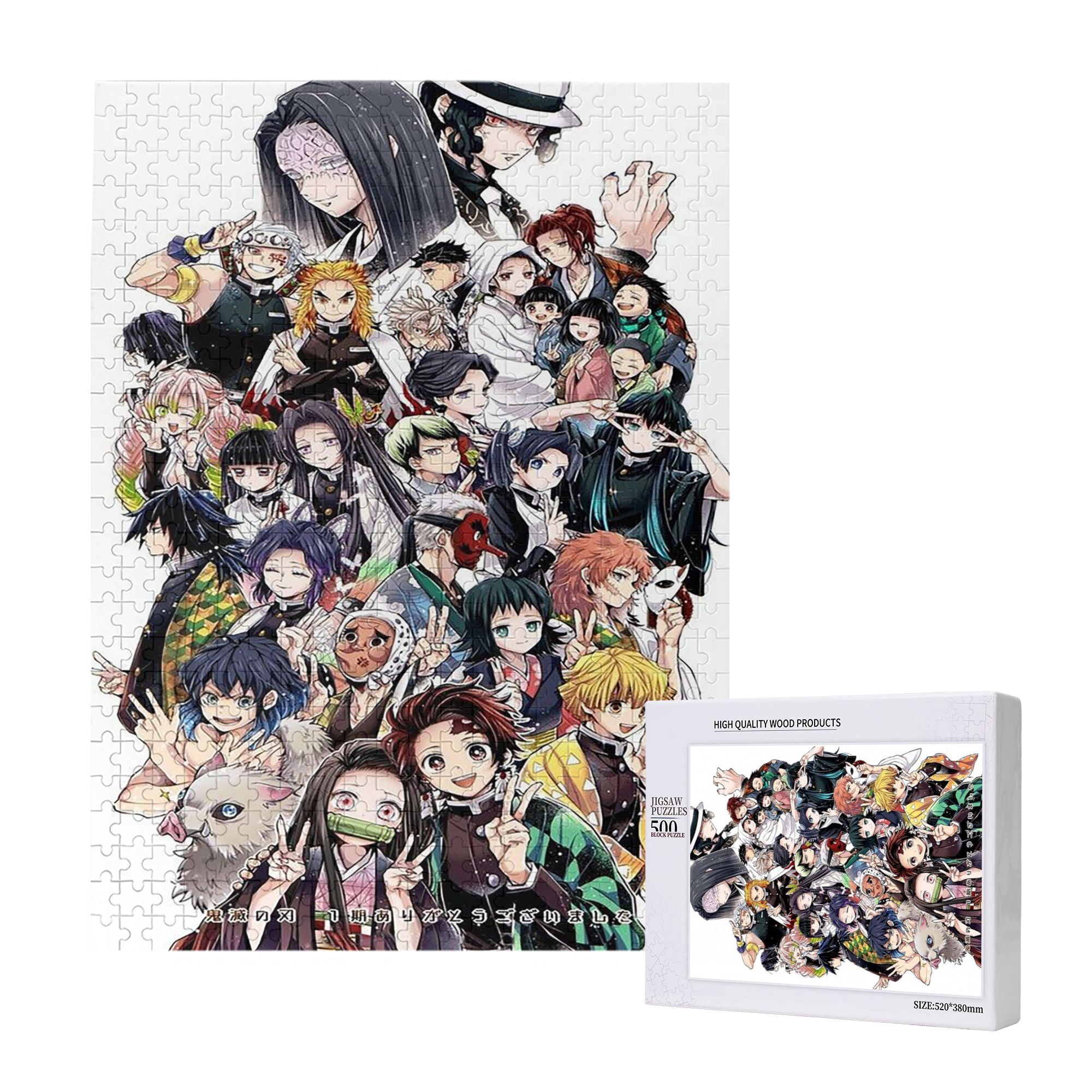 Demon Slayer Family 500 Piece Jigsaw Puzzle for Families Challenging ...