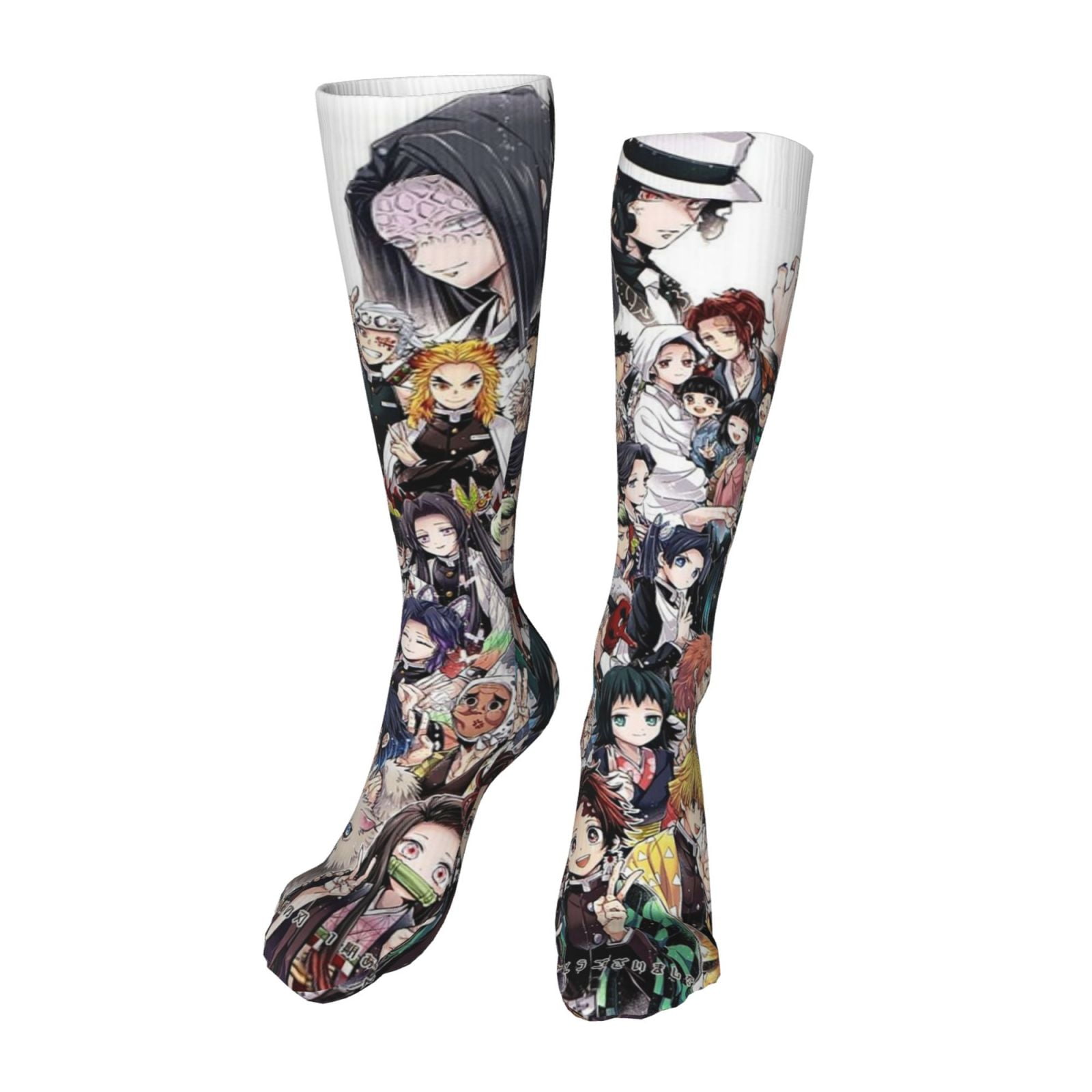 Demon Slayer Family Unisex Long Knee Thigh Compression Crew Socks Men ...
