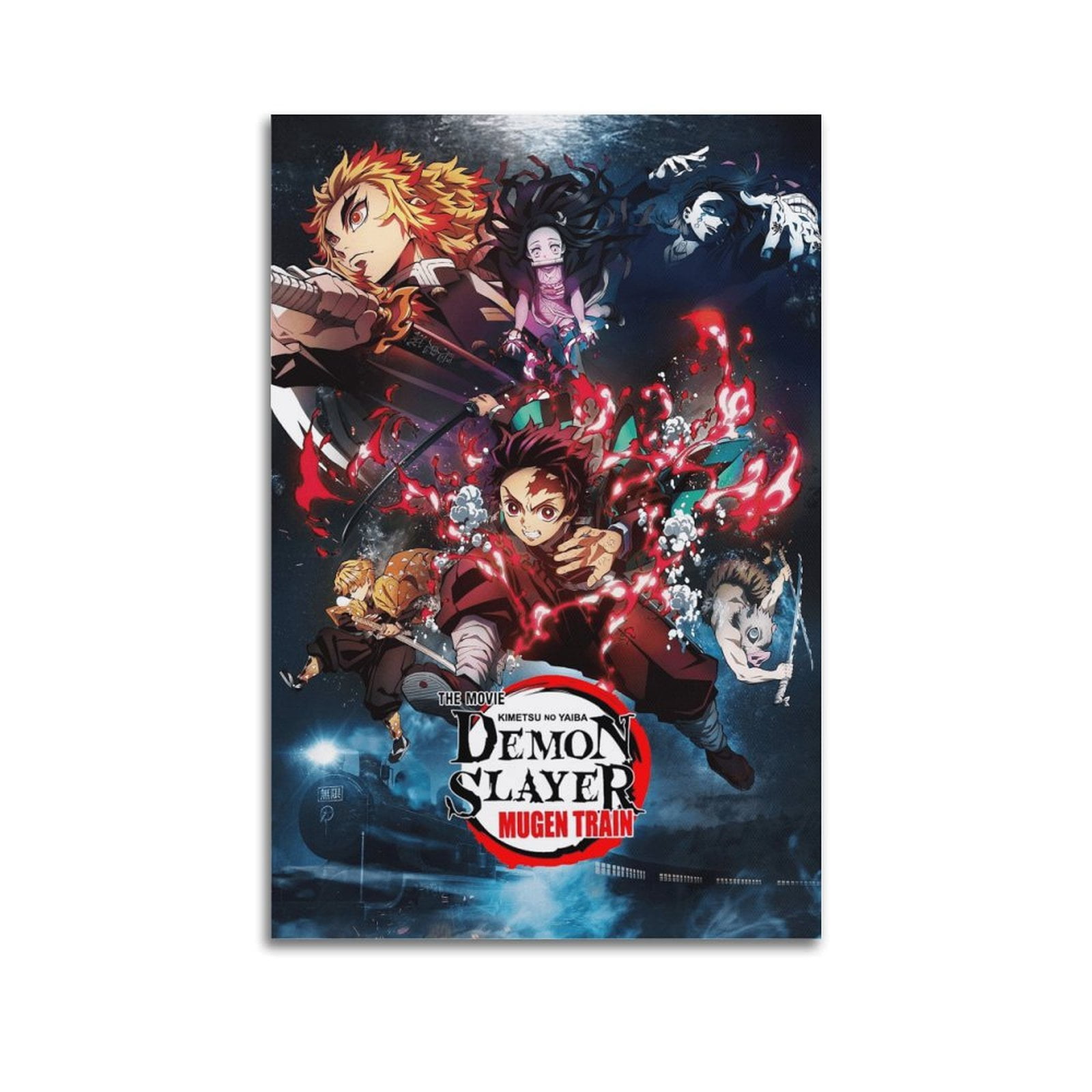 Demon Slayer Fantasy Comic Vintage Anime Poster Poster Wall Art Canvas ...