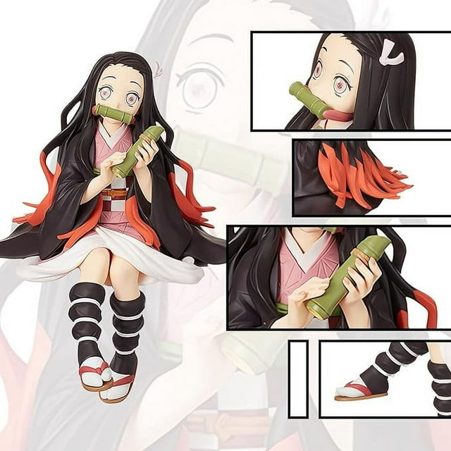 Demon Slayer Figure Eat Rice Balls Nezuko Kamado Figures Anime Devil ...