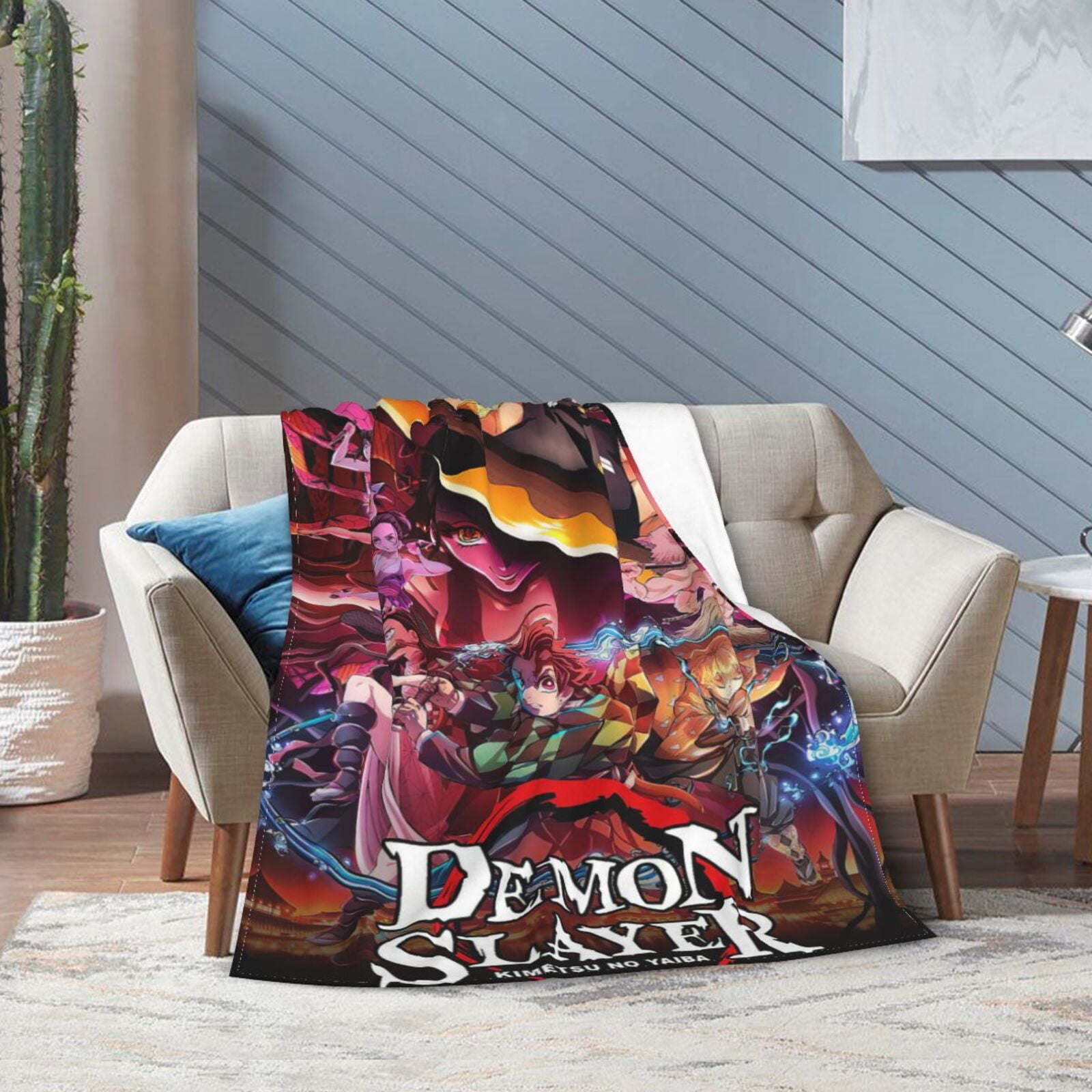 Demon Slayer Flannel Blanket Premium Ultra Soft Lightweight Durable ...