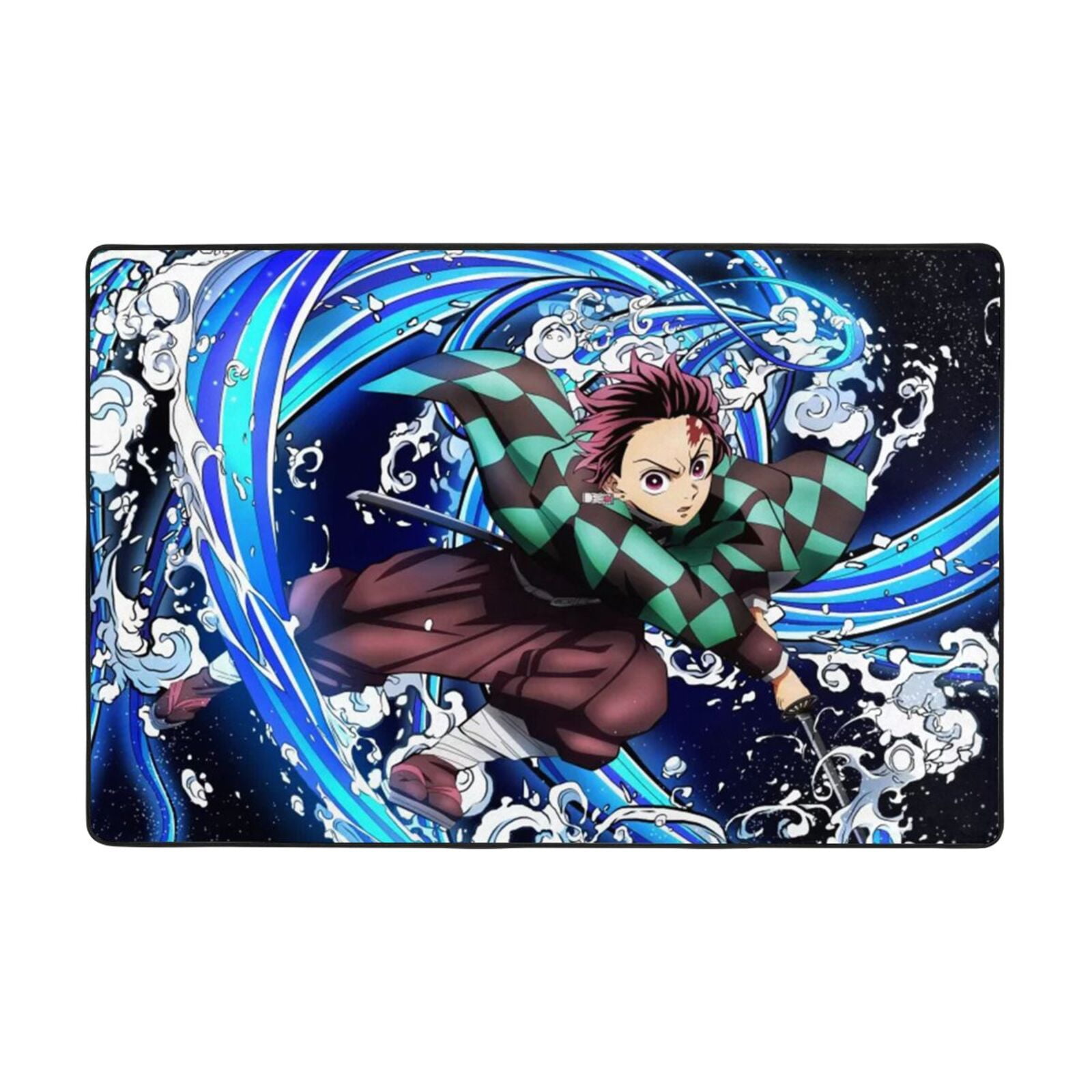 Demon Slayer Floor Mat Flannel Anti-Slip Pad Doormat 72"X48" Soft ...