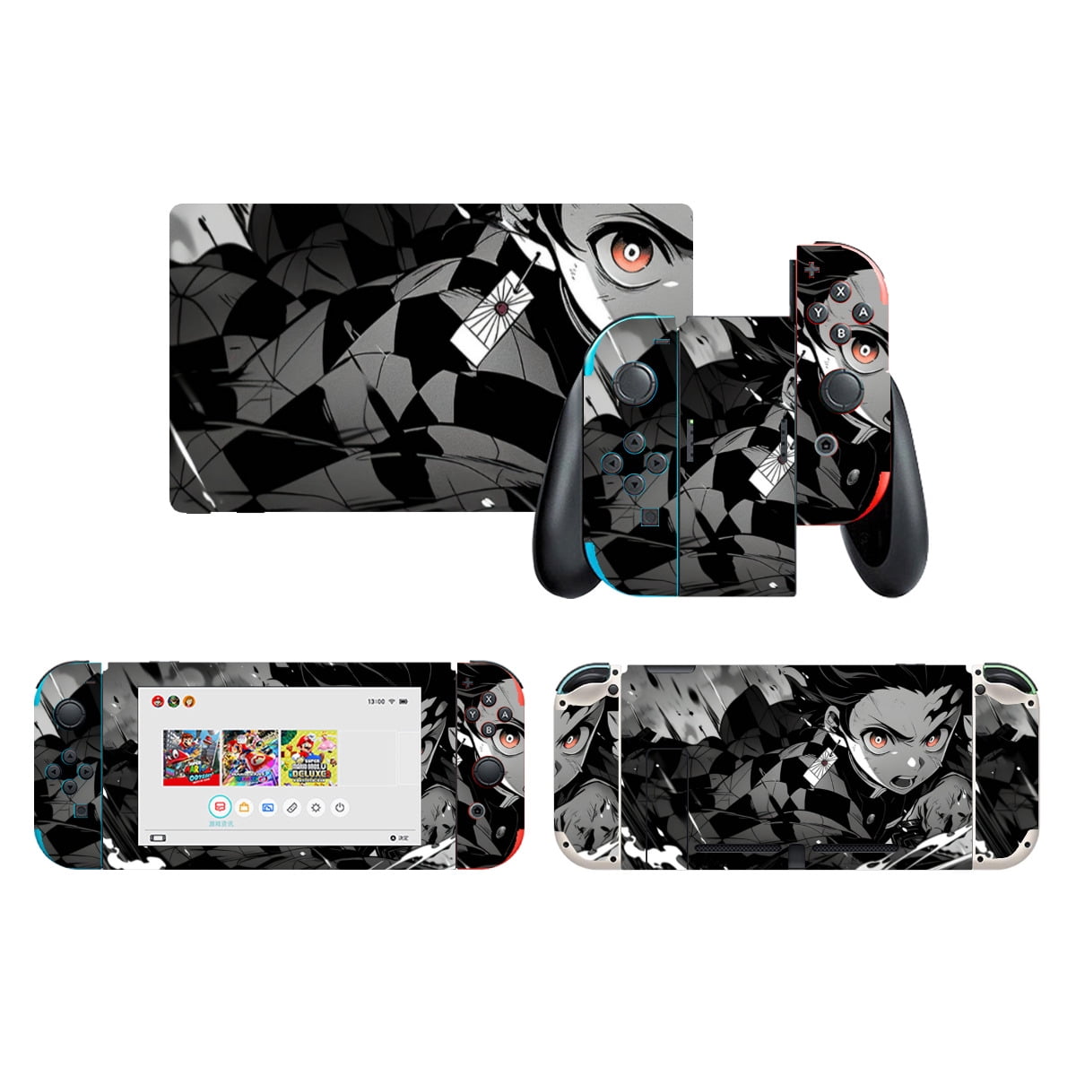 Demon Slayer Game Switch Skin - Anime Cartoon Game Sticker, No Bubble ...