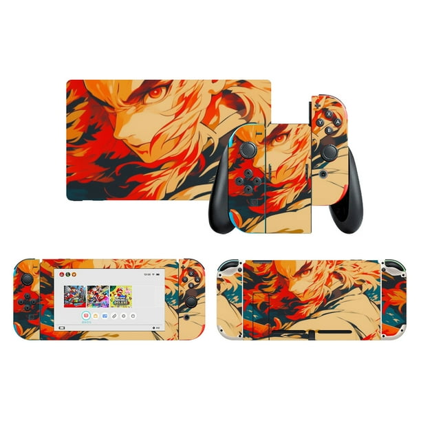 Demon Slayer Game Switch Skin - Anime Cartoon Game Sticker, No Bubble ...