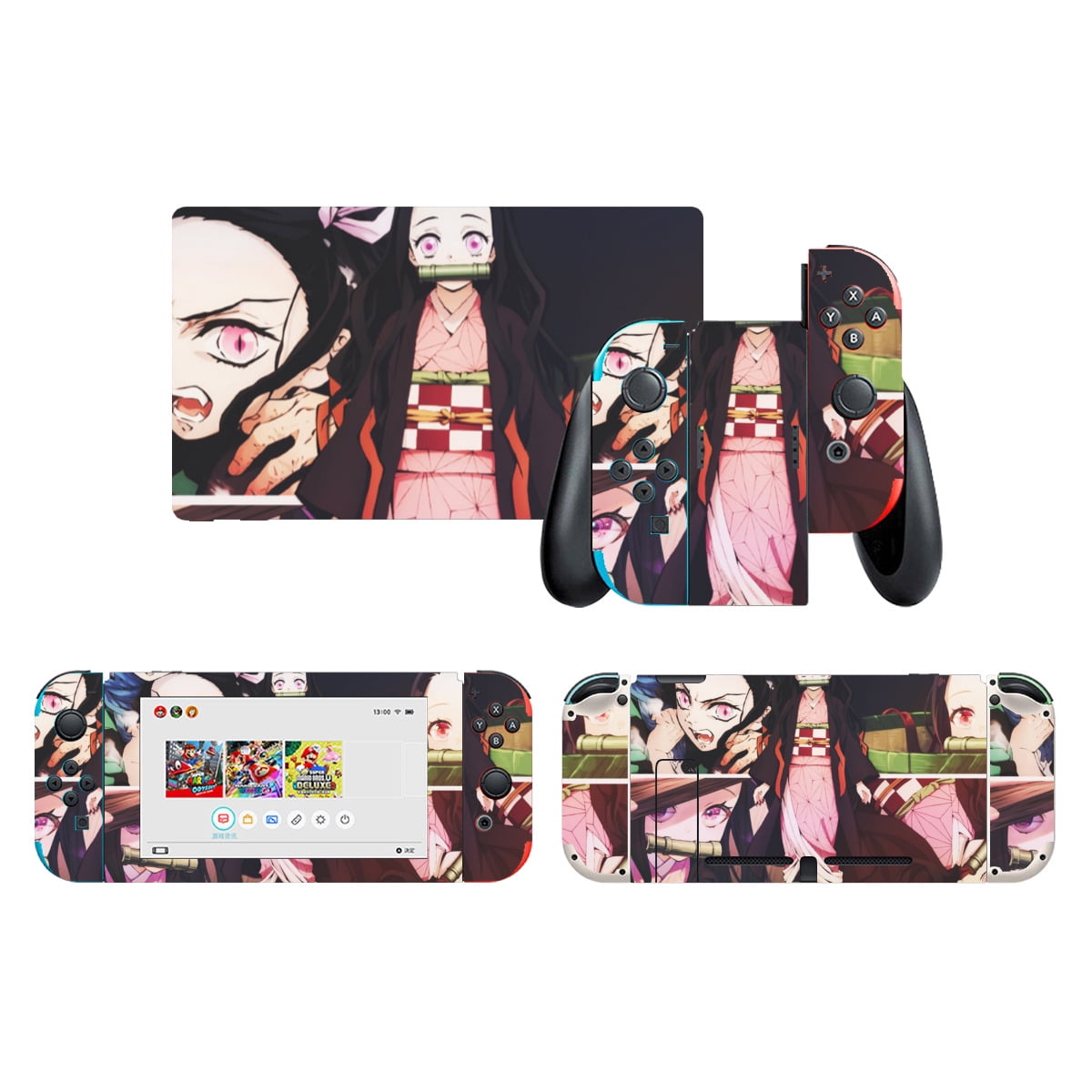 Demon Slayer Game Switch Skin - Anime Cartoon Game Sticker, No Bubble ...