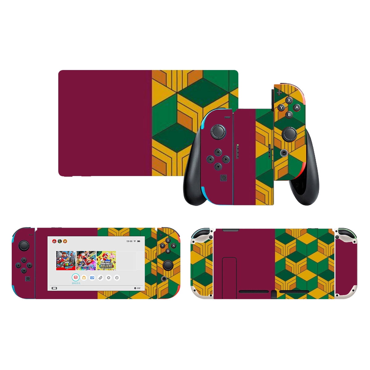 Demon Slayer Game Switch Skin - Anime Cartoon Game Sticker, No Bubble ...