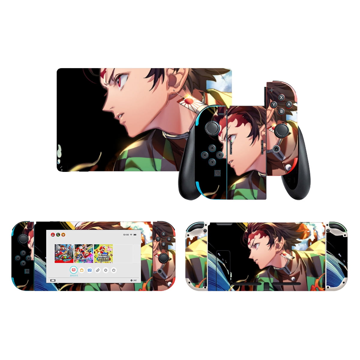 Demon Slayer Game Switch Skin - Anime Cartoon Game Sticker, No Bubble ...
