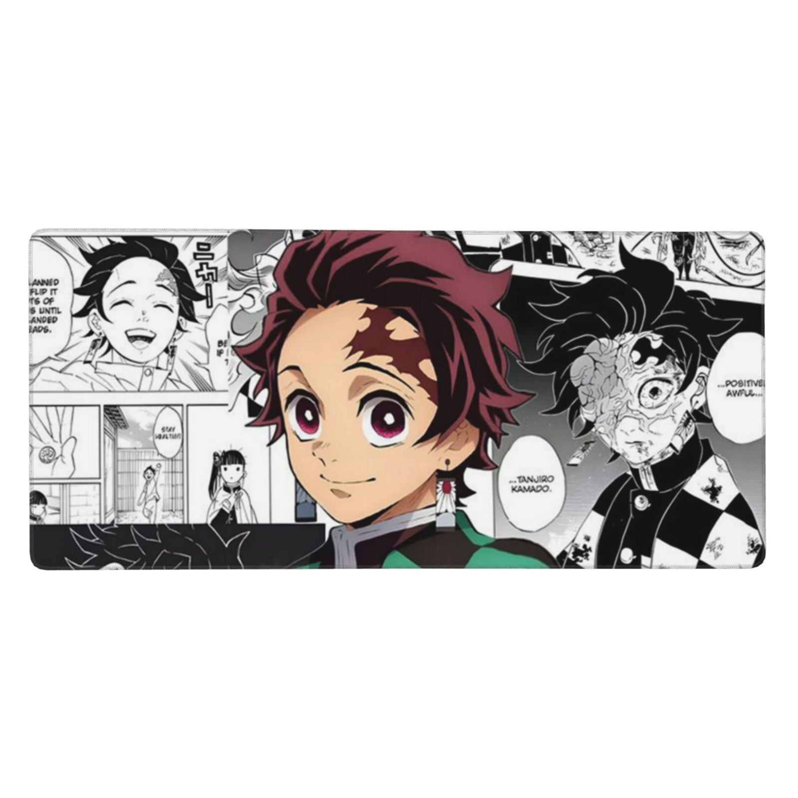 Demon Slayer Gaming Keyboard Pad 16x35.5 Inch Desk Mat Thickened Mouse ...