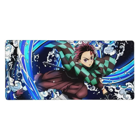 Demon Slayer Gaming Keyboard Pad 16x35.5 Inch Desk Mat Thickened Mouse ...