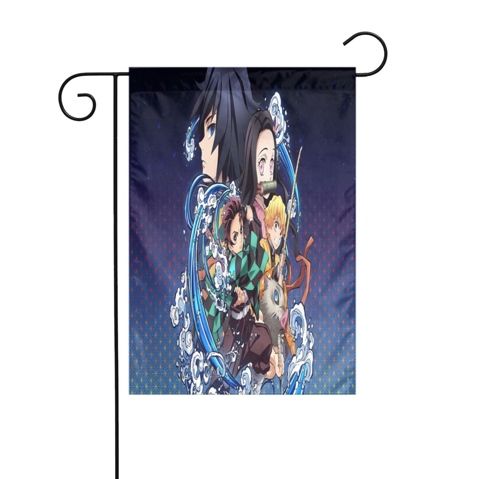 Demon Slayer Garden Flag Double Sided Outside Cartoon Game Yard Outdoor ...