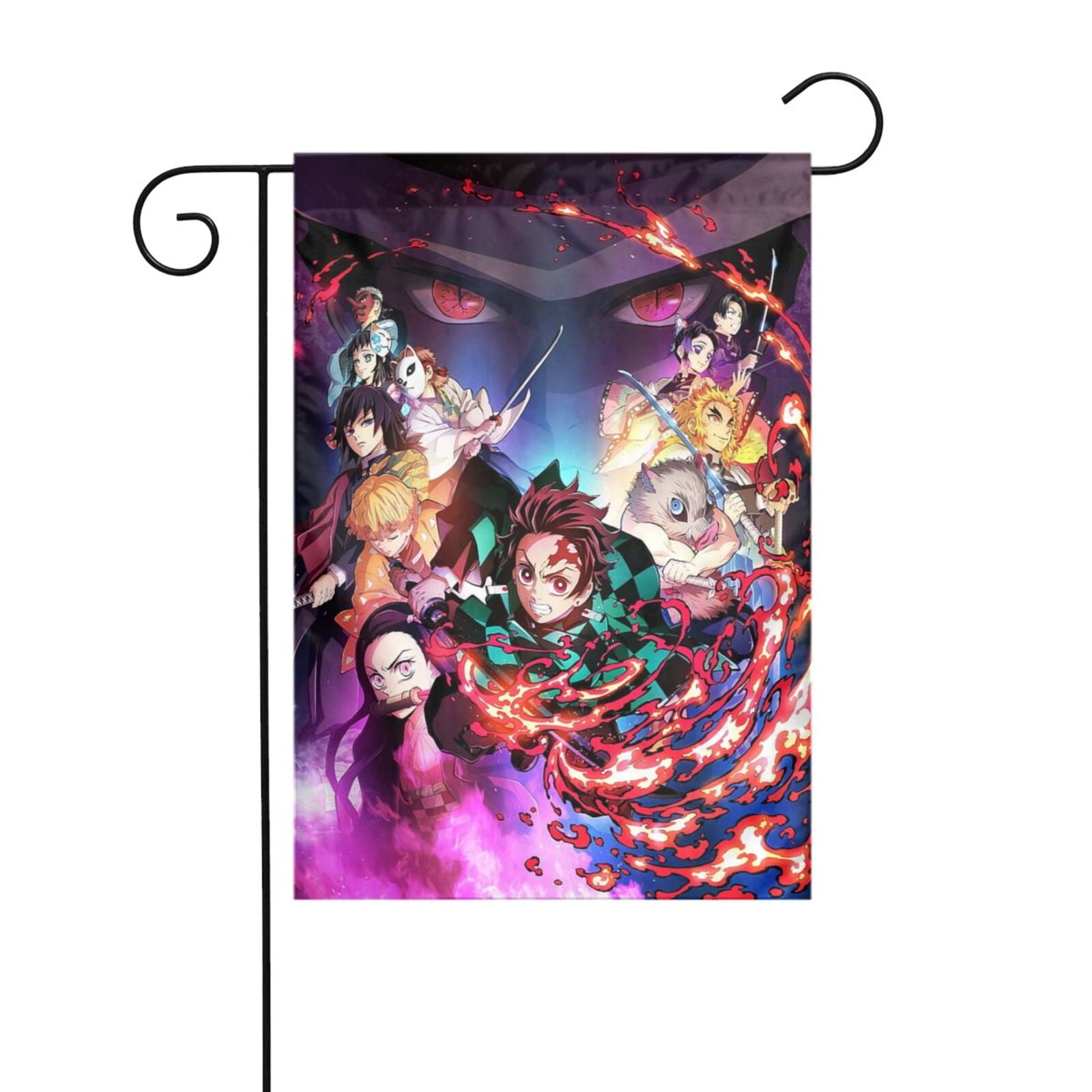 Demon Slayer Garden Flag Double Sided Outside Cartoon Game Yard Outdoor ...