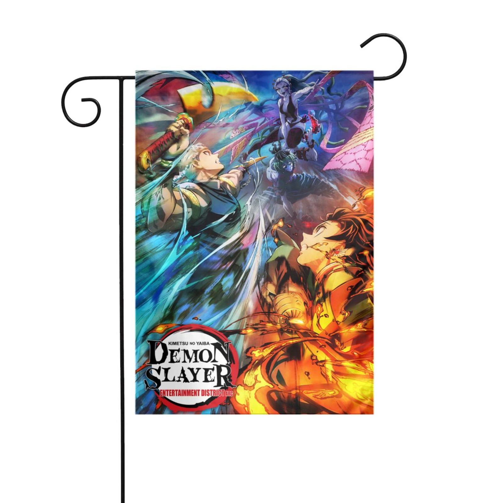 Demon Slayer Garden Flag Double Sided Outside Cartoon Game Yard Outdoor ...